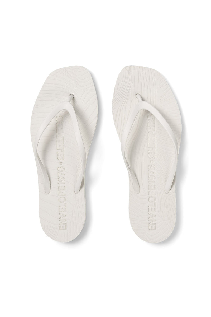 Envelope x Sleepers White Flip Flop – SLEEPERS EU