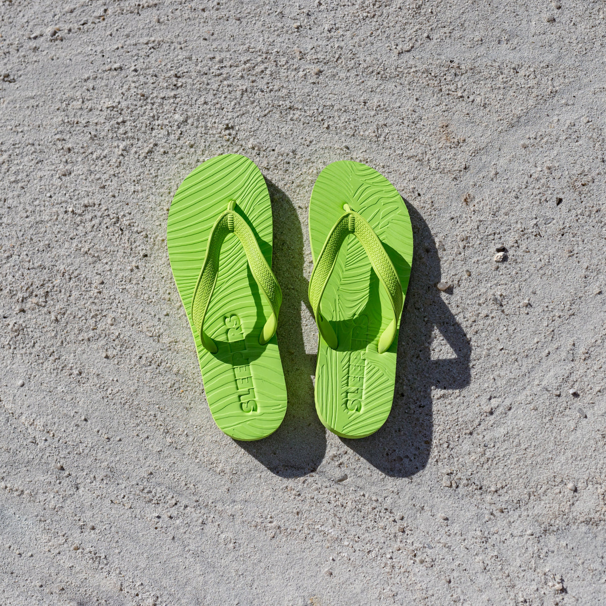 Slim Wide Strap Lime Green Flip Flop – SLEEPERS EU